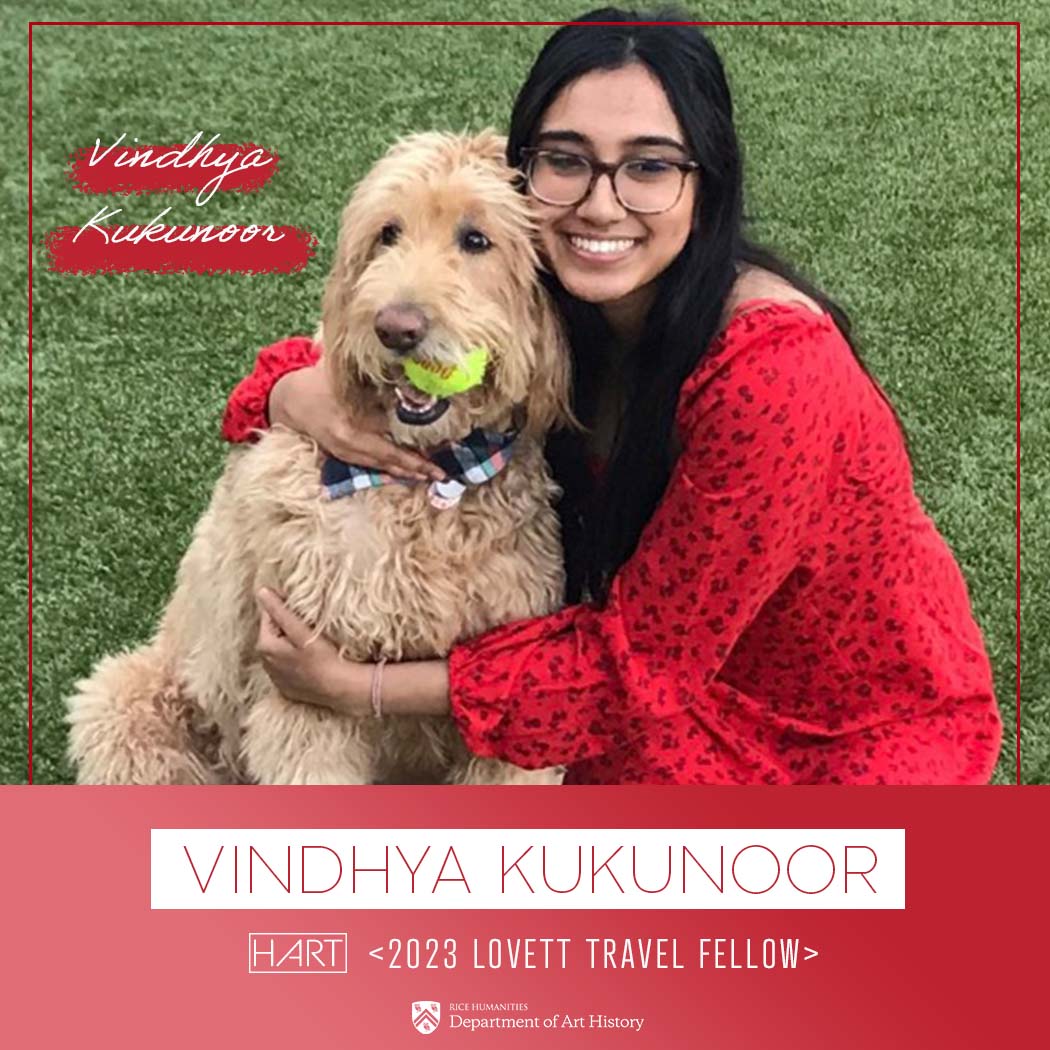 Student Spotlight: Vindhya Kukunoor '24 | 2023 Mary Ellen Hale Lovett Travel Fellow | Art ...